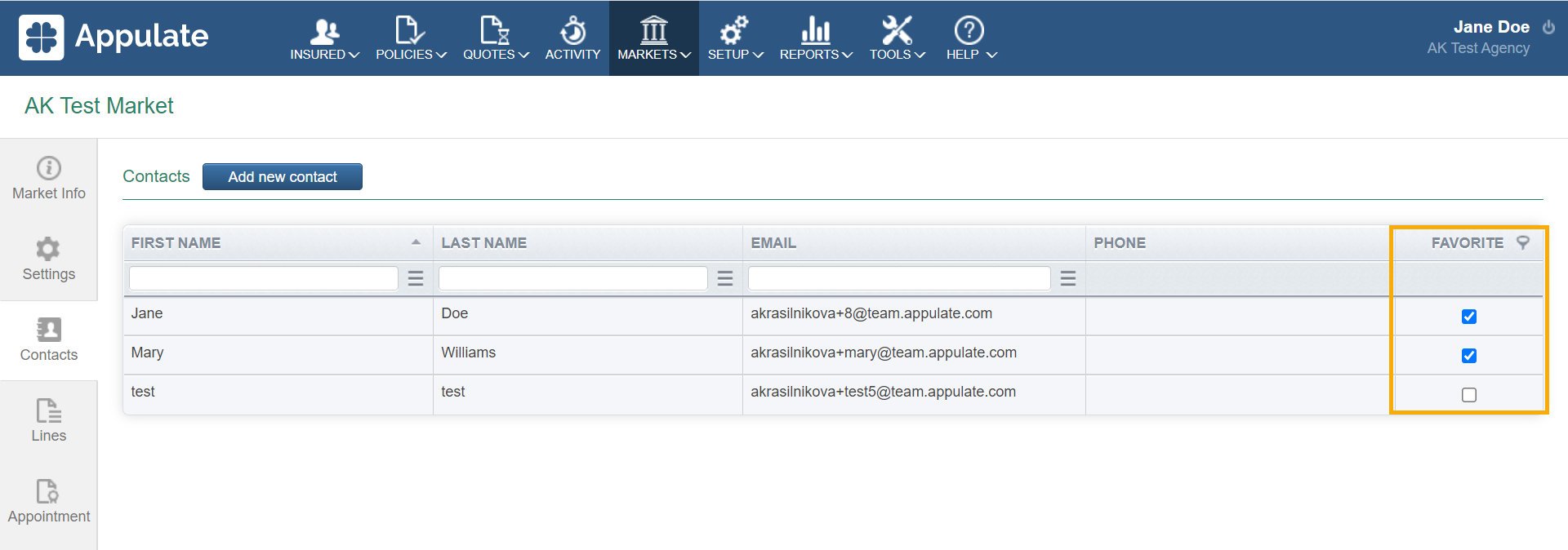 Favorite contacts in Appulate – Appulate Blog